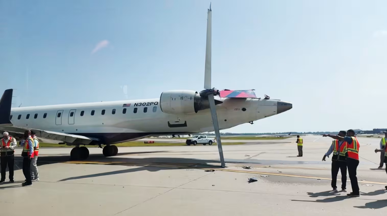 Tail of Delta Aircraft Sliced off in Collision Between Wide-Body and ...
